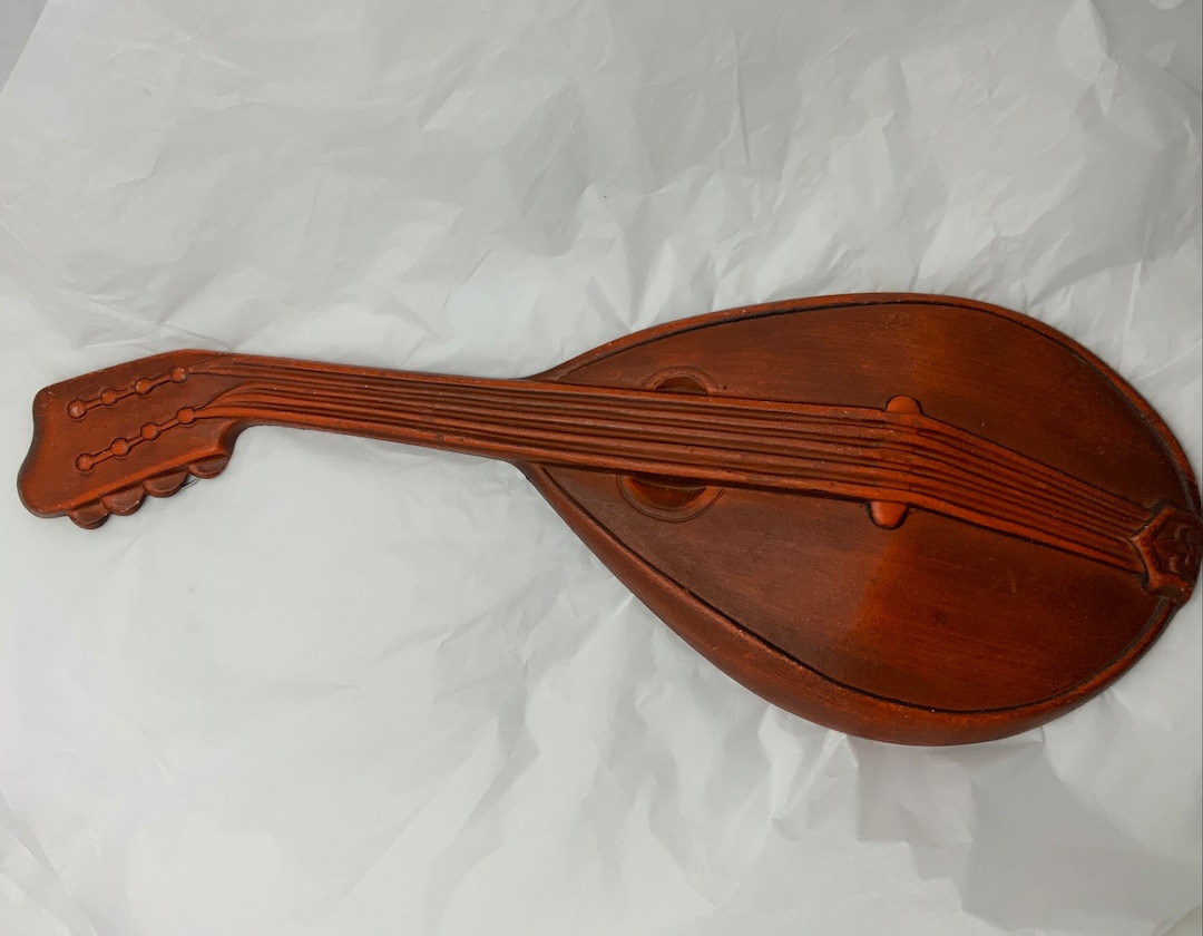 Vintage Mid-century Modern Royal Metal Musical Mandolin Instrument Wall ...