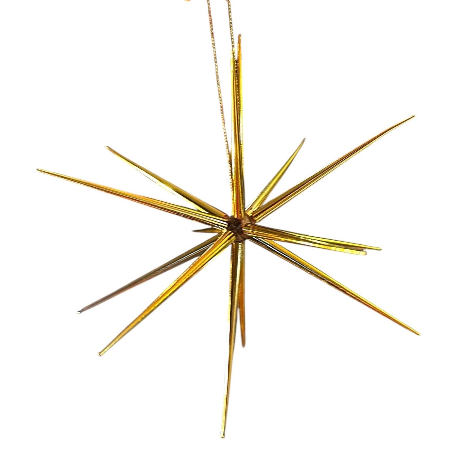 Hand Crafted Lucite Sputnik Atomic Star Gold Tone Ornament 7” - Etsy