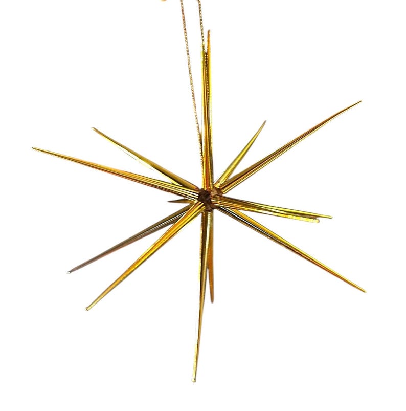 Hand Crafted Lucite Sputnik Atomic Star Gold Tone Ornament 7” - Etsy