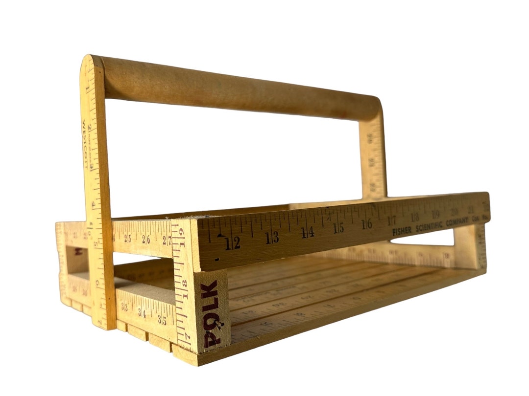 Ruler Box Caddy, Hand Crafted From Yard Sticks, 11x6x9.25” - Etsy