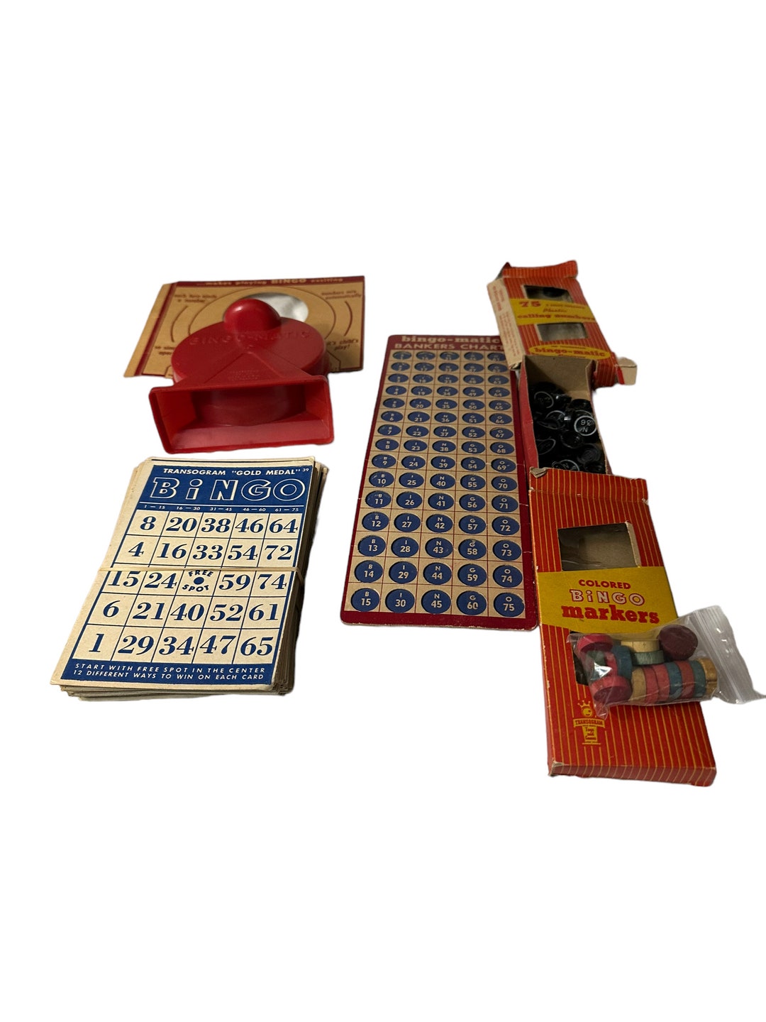 Bingo Matic, Vintage Toy Bingo Set, Incomplete, 1950s - Etsy