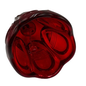 Fenton Art Glass Ruby Red Barred Oval Bell 1986 - Etsy