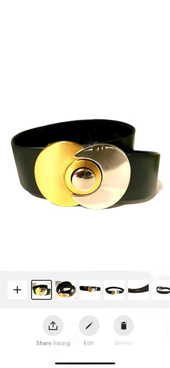 HARRY ROSENFELD belt 1972 Vintage Harry Rosenfeld lea… - Gem