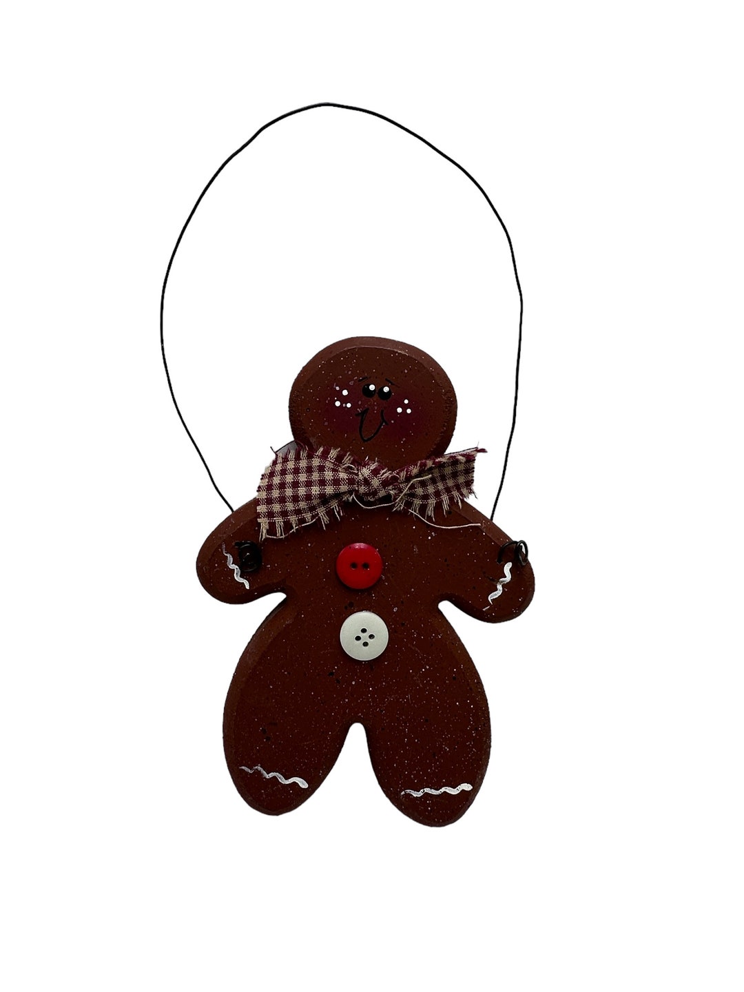 Gingerbread Man Jump Rope Wall Art, Door Knob, Christmas Decorations ...