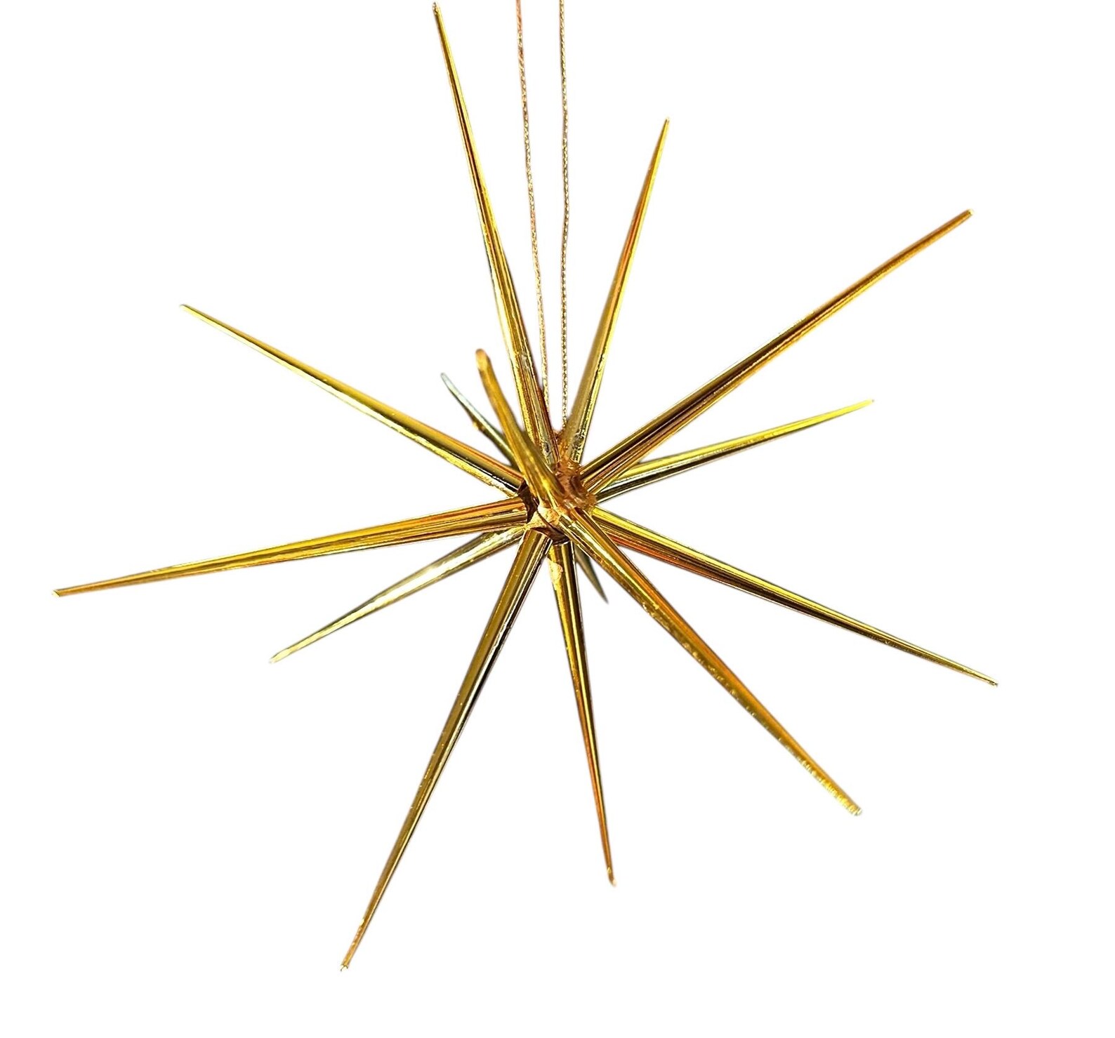 Hand Crafted Lucite Sputnik Atomic Star Gold Tone Ornament 7” - Etsy