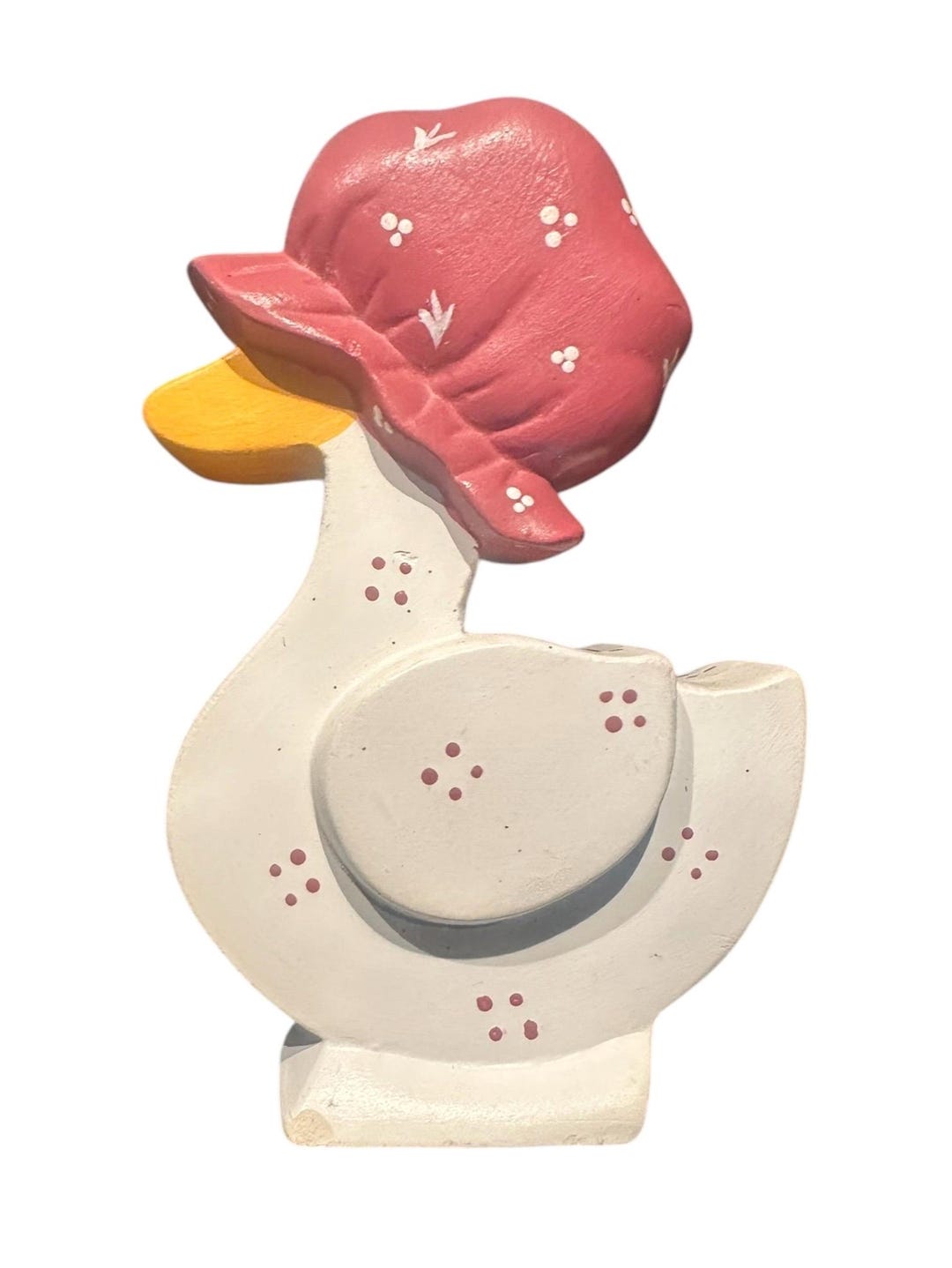 Mother Goose Ceramic Figurine Hand Painted Pink White 4.25x1.5x3” - Etsy