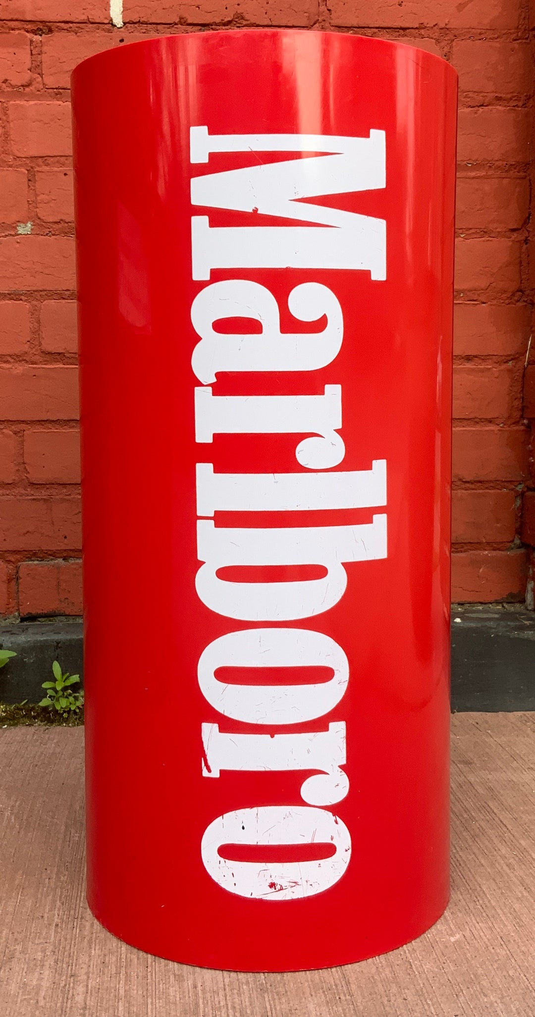 MARLBORO Branded Red Plastic Smoking Stand/ashtray - Etsy