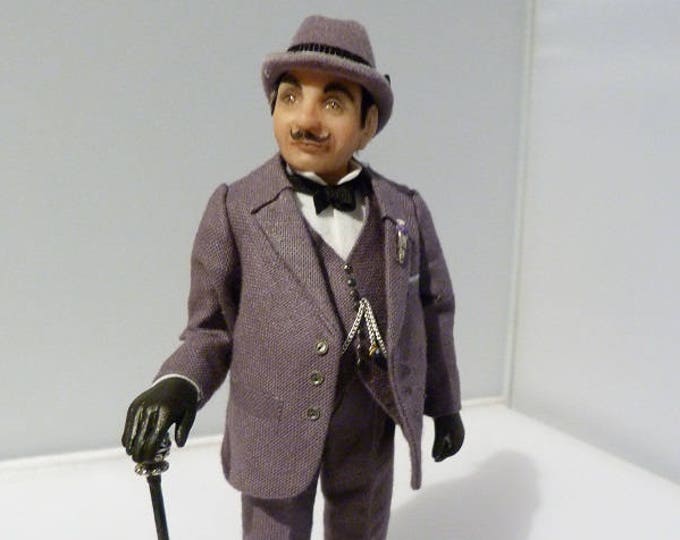 Hercule Poirot 1/12th Scale Miniature Character by Jo Med - Etsy