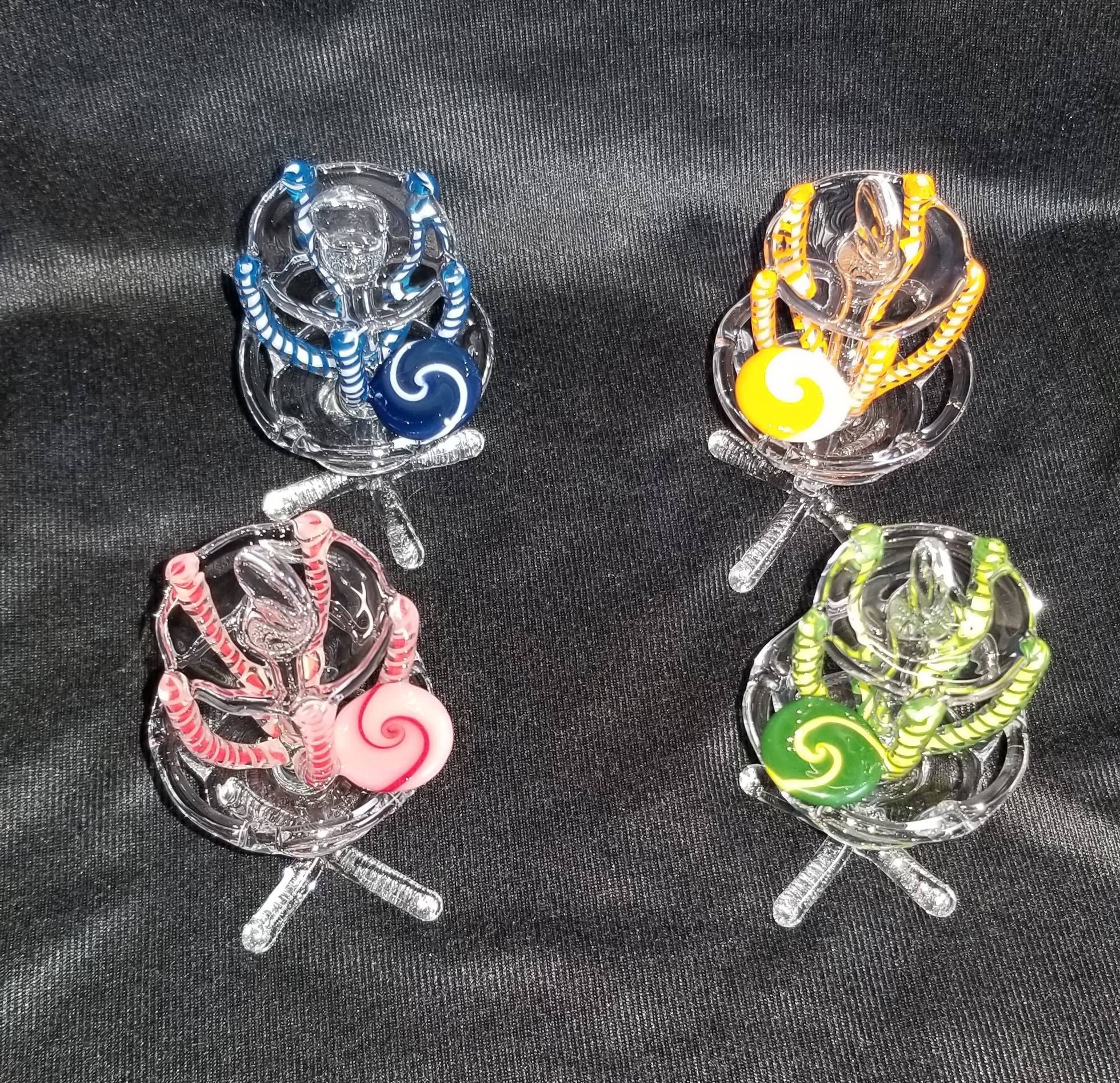 ZU Glass, Ornamental Glass Disc Golf Basket Standing ~you Can Customize ...