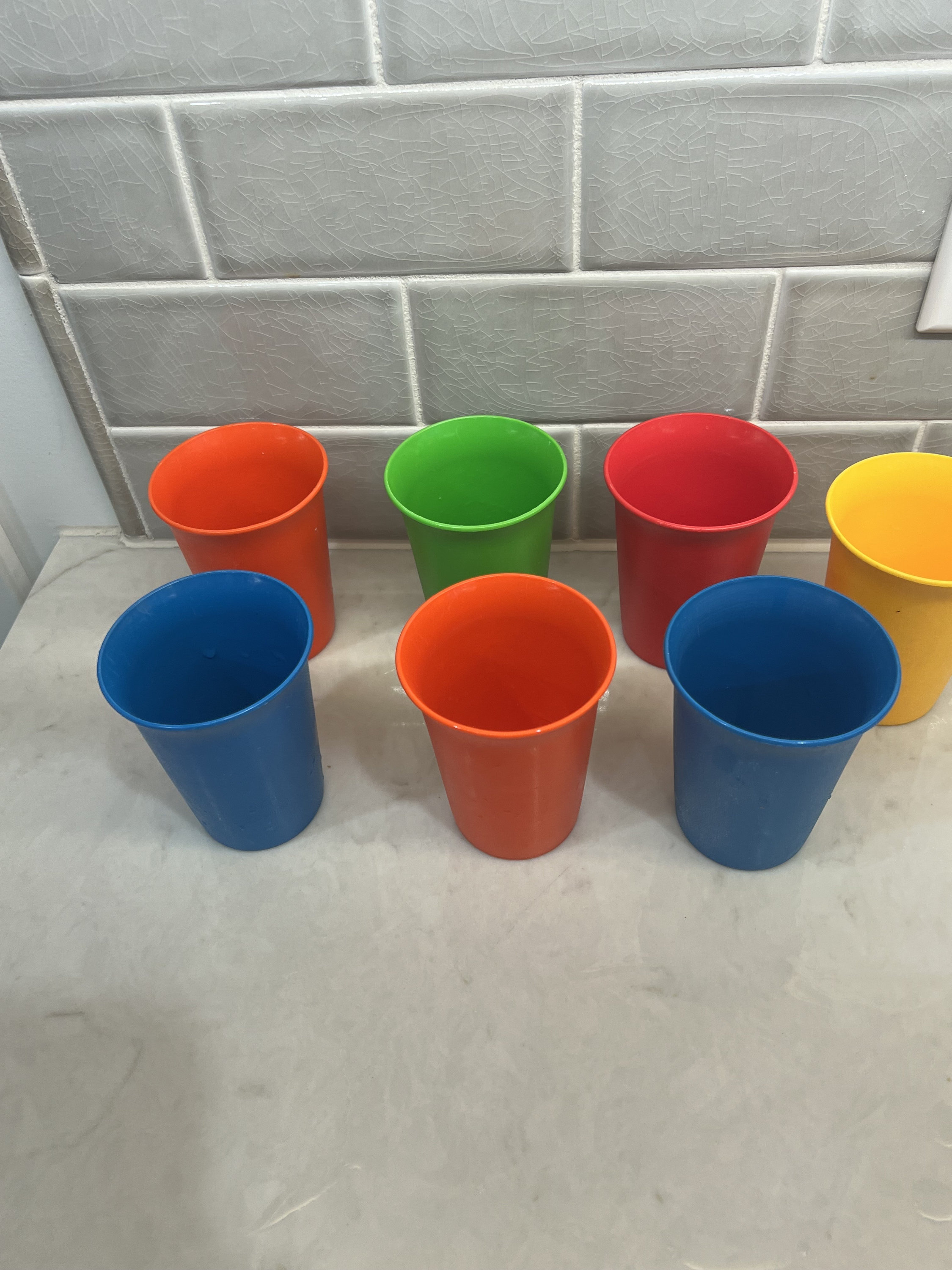 Vintage Tupperware Authentic Cups # 109 Set of 7 - Etsy