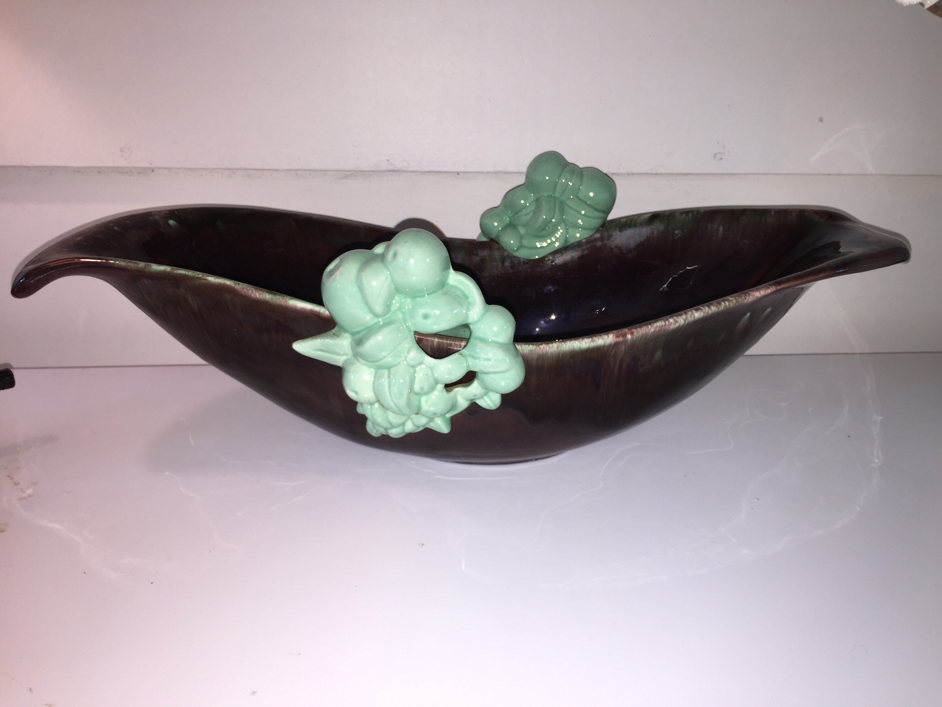 Large Mid Century Royal Haeger Drip Glaze Console Bowl 1373 - Etsy