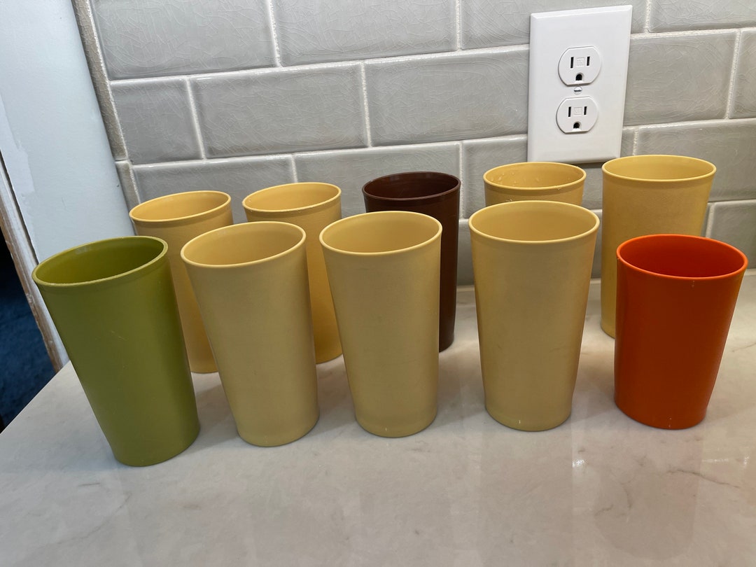 Set of 10 Vintage Tupperware Tumblers 1970s - Etsy
