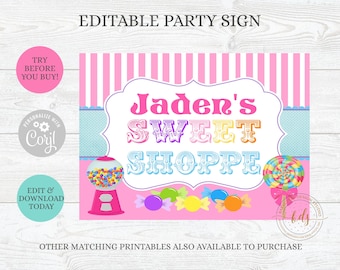 Sweet Shoppe Sign | Etsy