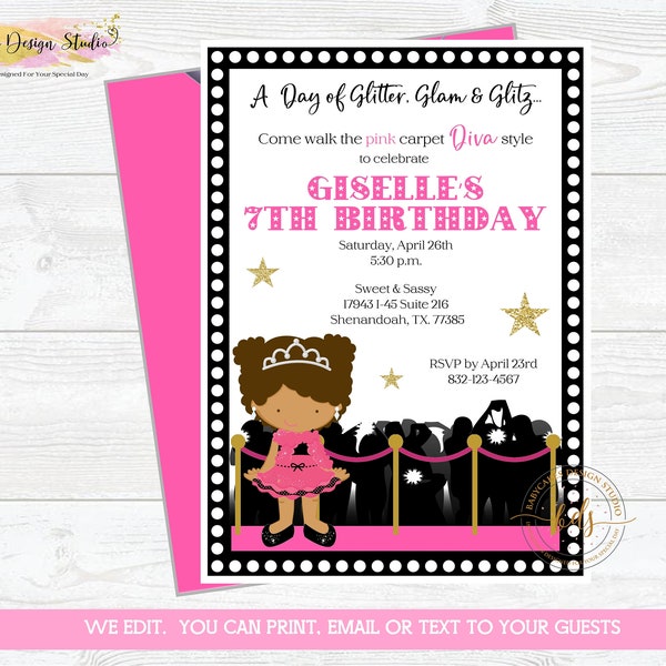 Diva Invite - Etsy