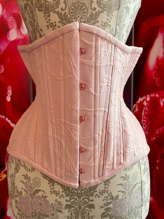 26 Matelasse Pink Underbust - Etsy