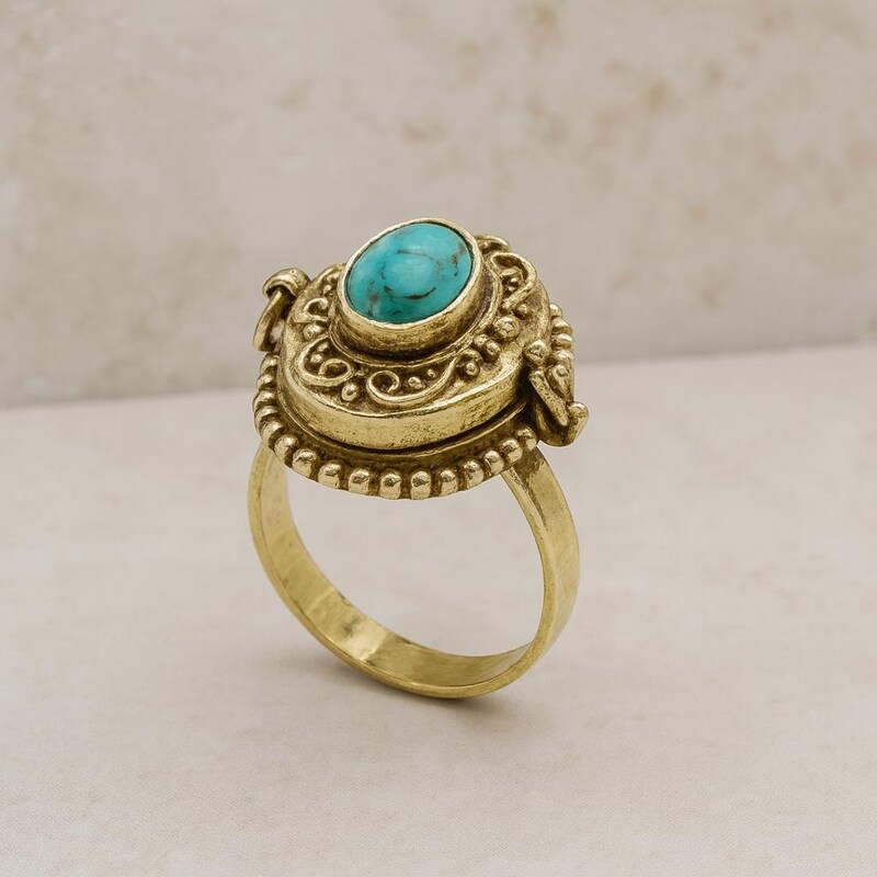 Secret Compartment Ring - Etsy