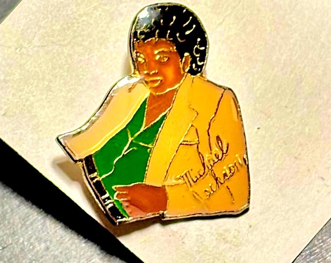 Vintage Michael Jackson "guitar" Pin/brooch NOS (new Old Stock) 1980's ...