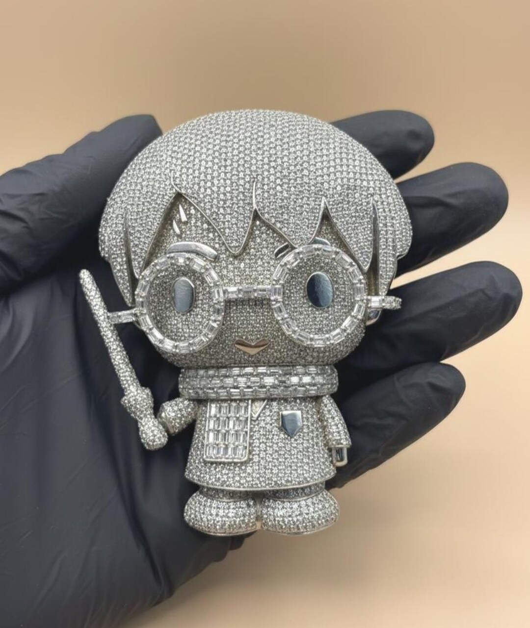 Moissanite Iced Out Cartoon Character Pendant Hip Hop Statement Jewelry ...