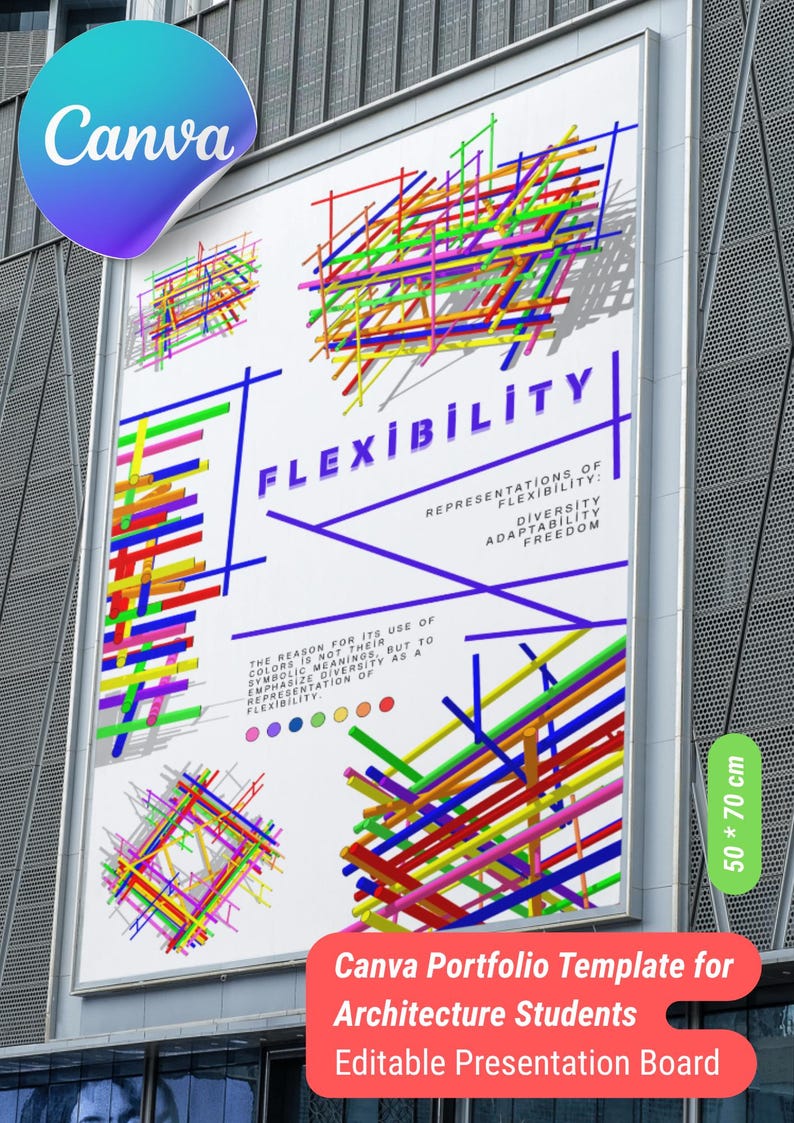 Flexibility Concept Poster + 3D Digital Model Sketchup| Architecture ...