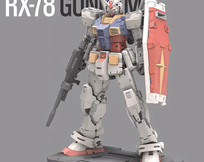 RX-78 Gundam STL Figure | Legendary Mecha 3D Print Model | Classic ...
