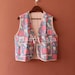 Handmade Floral Print Quilted Vest: Reversible Boho Cotton Jacket - Etsy