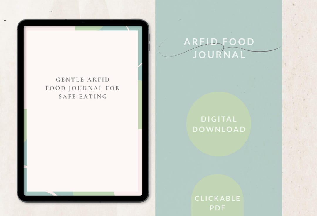 Gentle ARFID Support Workbook | Printable Food Journal & Exposure ...