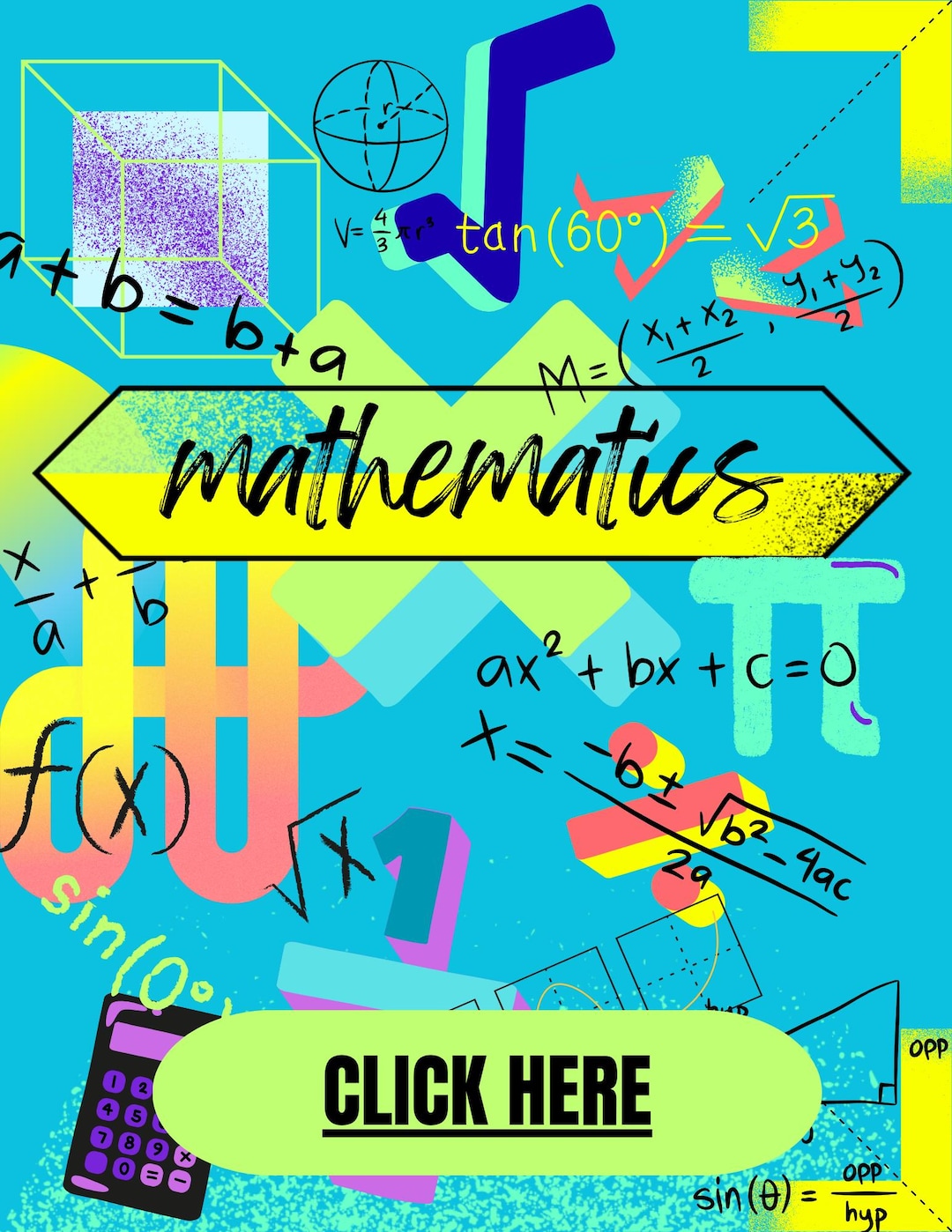 Digital Printable Mathematics Bookcover - Etsy
