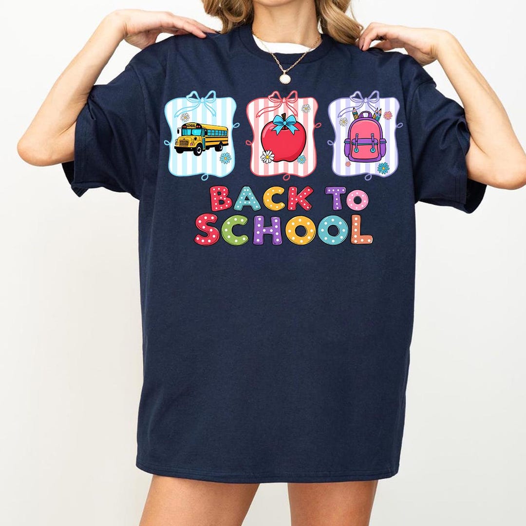 Preppy Back to School Png, School Bus Png, Boy Girl School Png, First ...