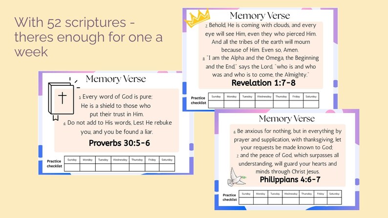 Memory Verse Booklet - Etsy