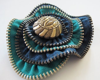 Felt zipper brooch | Etsy