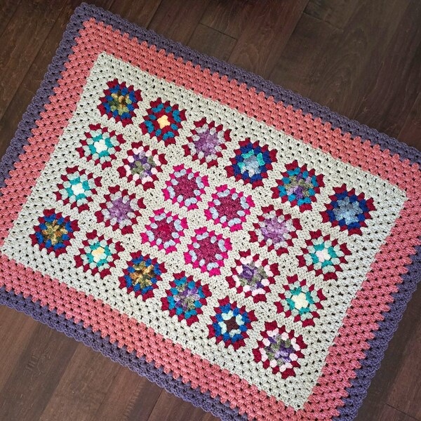 Granny Square Rug - Etsy