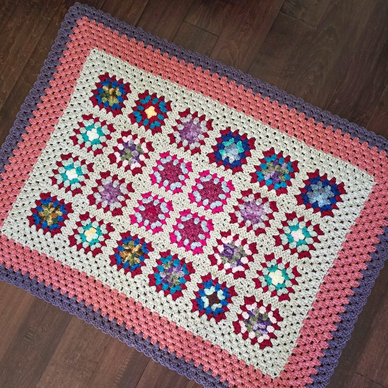 Granny Square Rug - Etsy