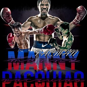 Manny Pacquiao PNG File: Pacman Digital Art for T-shirts (print-ready ...