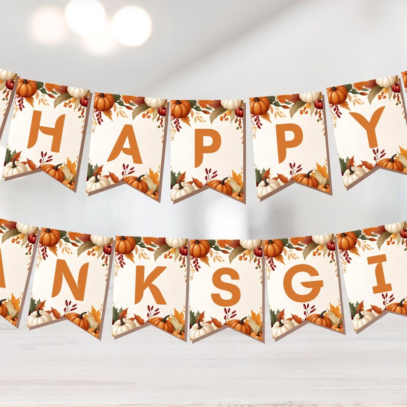 Thanksgiving Banner - Etsy