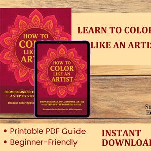How to Color Like an Artist – 32 Pages Beginner Friendly Coloring Guide ...