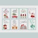 Printable Christmas Card Bundle, Holiday Mini Cards (PDF File) - Etsy