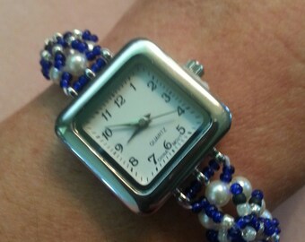 Beaded watch | Etsy