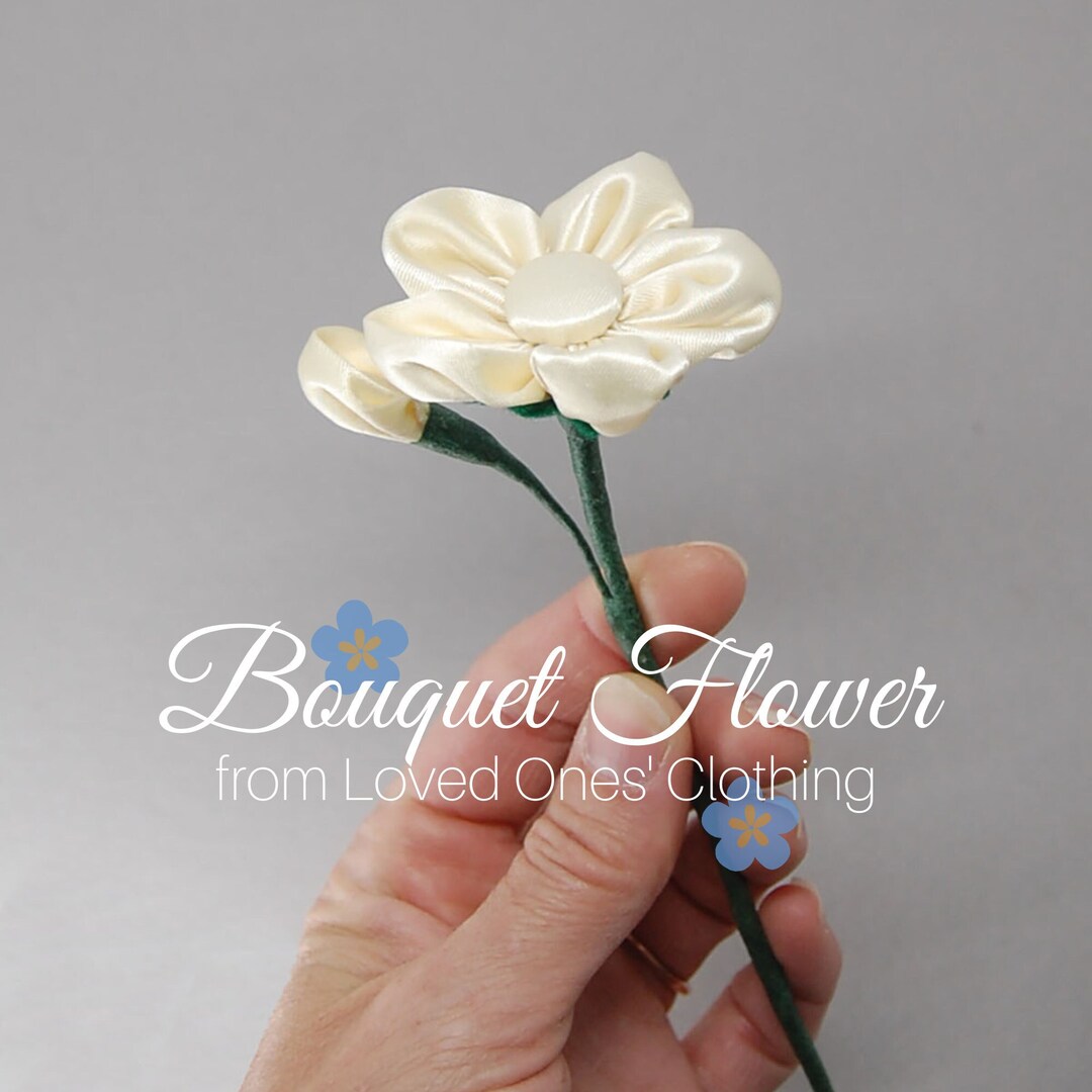Stemmed Forget Me Not Flower From Your Loved Ones Clothing, Sentimental ...