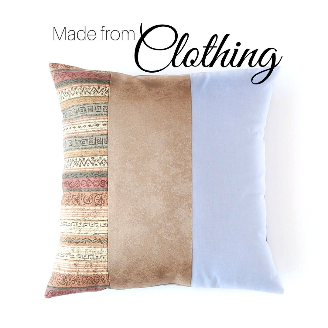 Keepsake Color Block Memory Pillow From Loved Ones Clothing, Custom ...