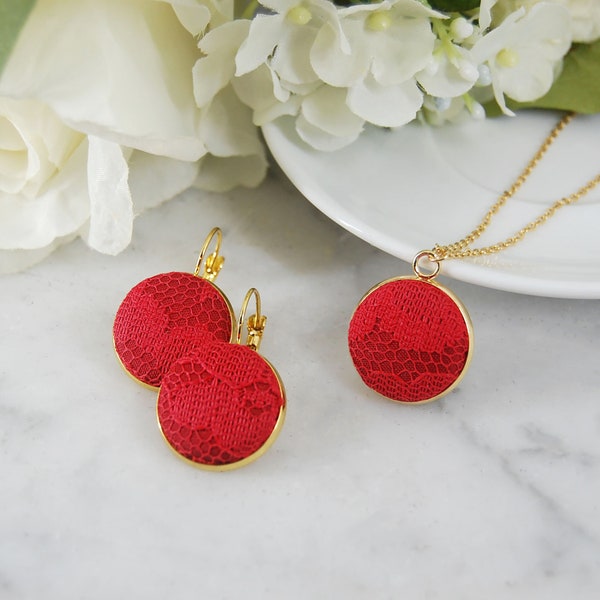 Red Lace - Etsy