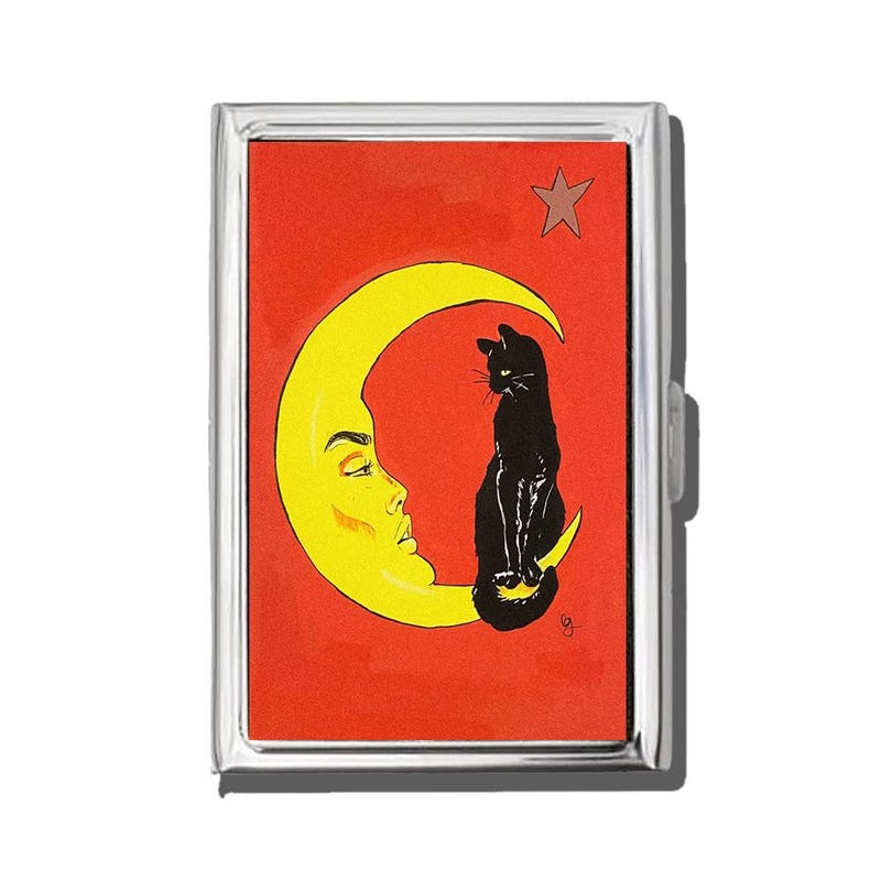 Antique Silver Cat Case - Etsy
