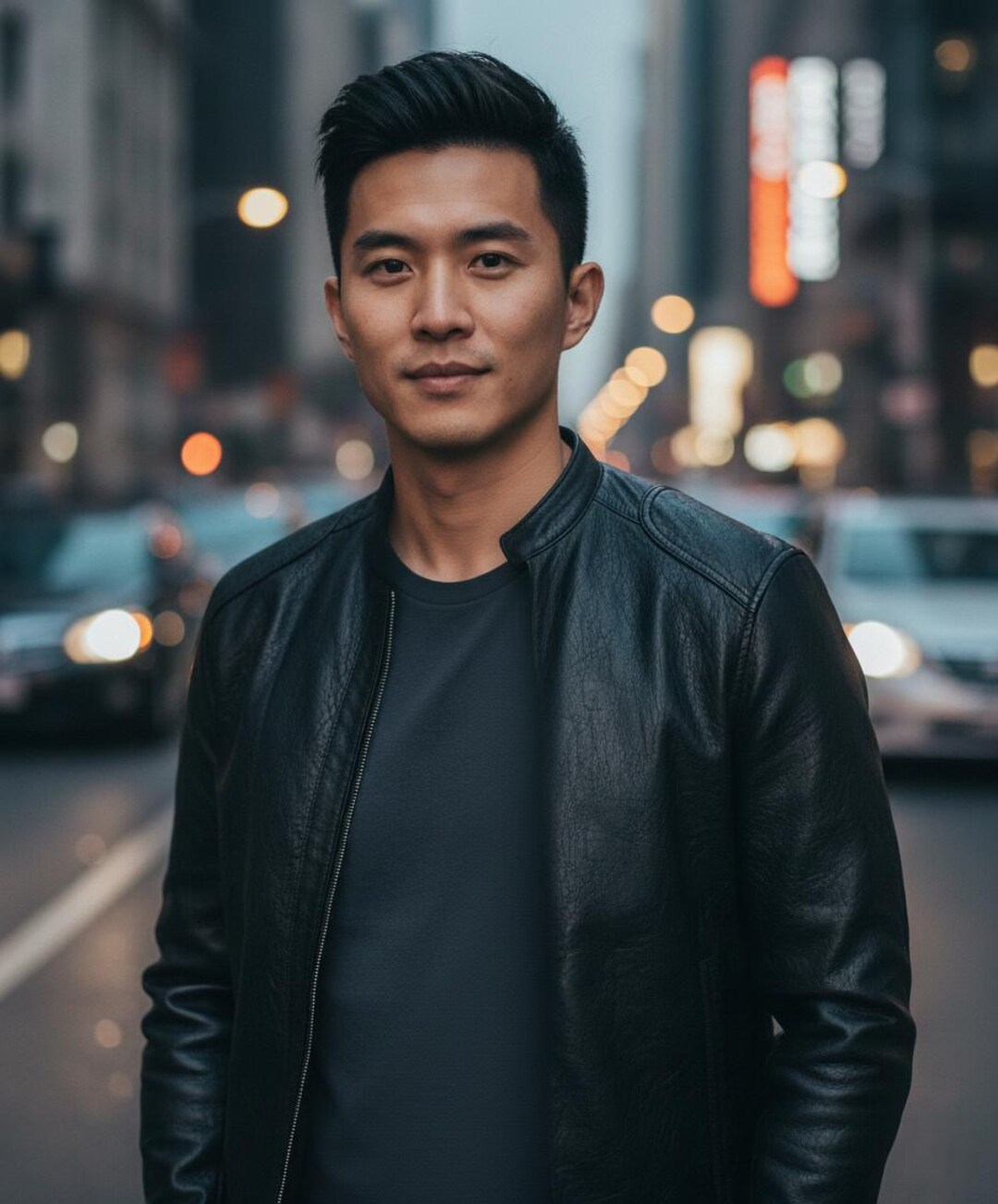 Men’s Slim Leather Jacket | Business Casual Outerwear - Etsy