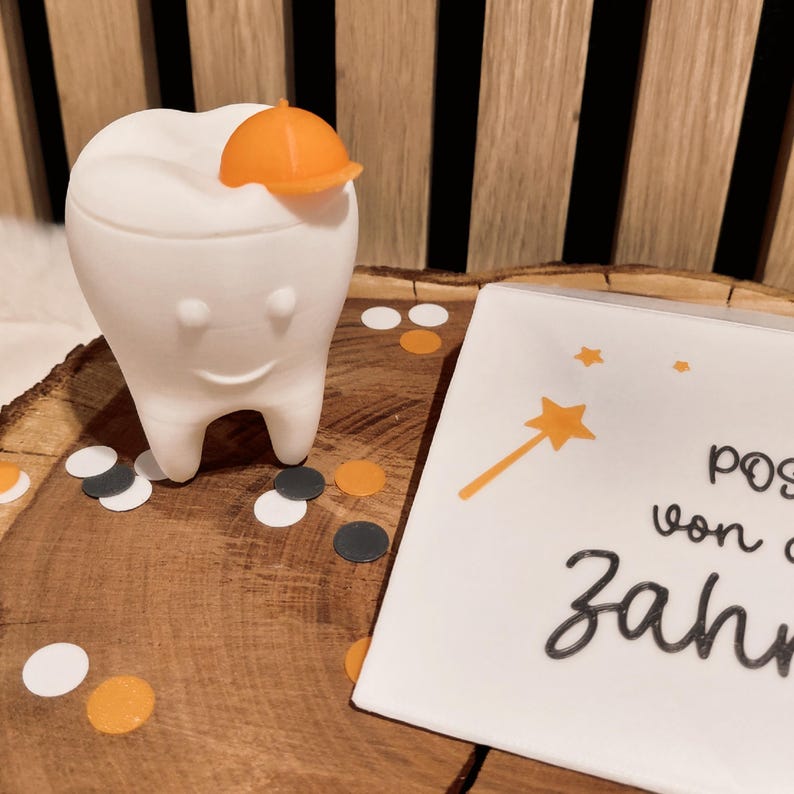 3D File - Tooth Tin in Three Versions - With and Without a Face, as ...