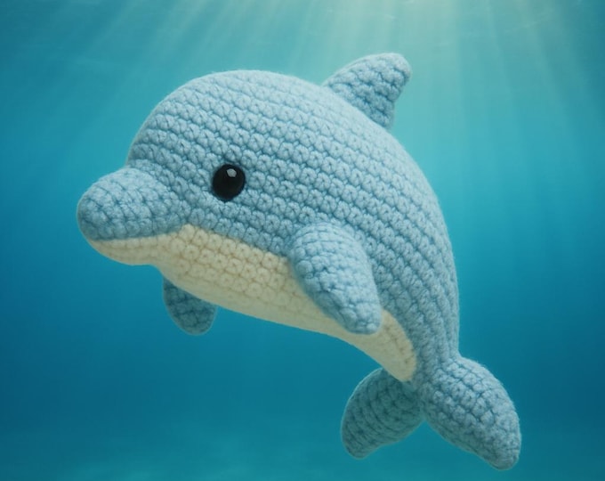 Dolphin Knitting Pattern, PDF, Instant Download - Etsy Canada