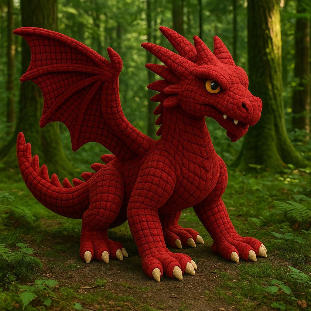 Red Dragon Crochet Pattern – Realistic Amigurumi Dragon Plushie PDF ...