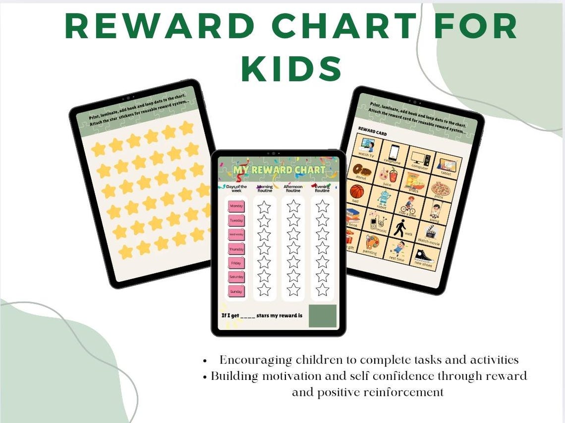 Editable Daily Routine Chart, Printable Flip Chart, Reward Chart ...