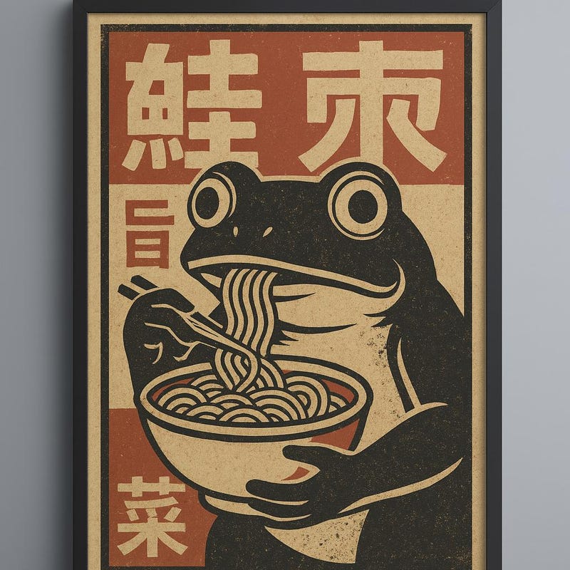 Asian Surreal Print - Etsy