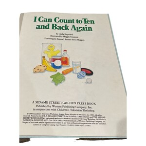 1985 Sesame Street Jim Henson I Can Count to Ten and Back Again ...