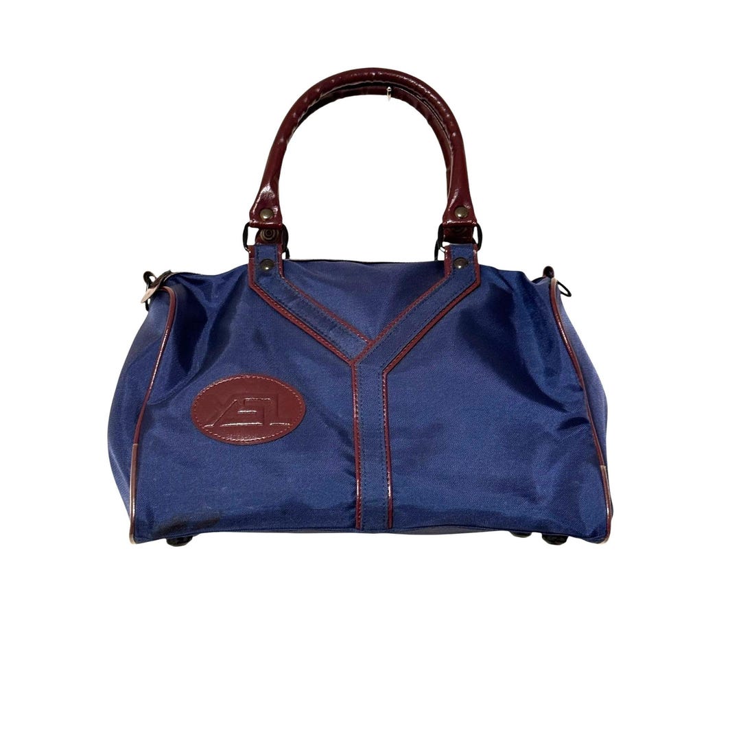 Rare 1970's Vintage YSL Mini Nylon Duffel Bag Logo Yves St Laurent - Etsy