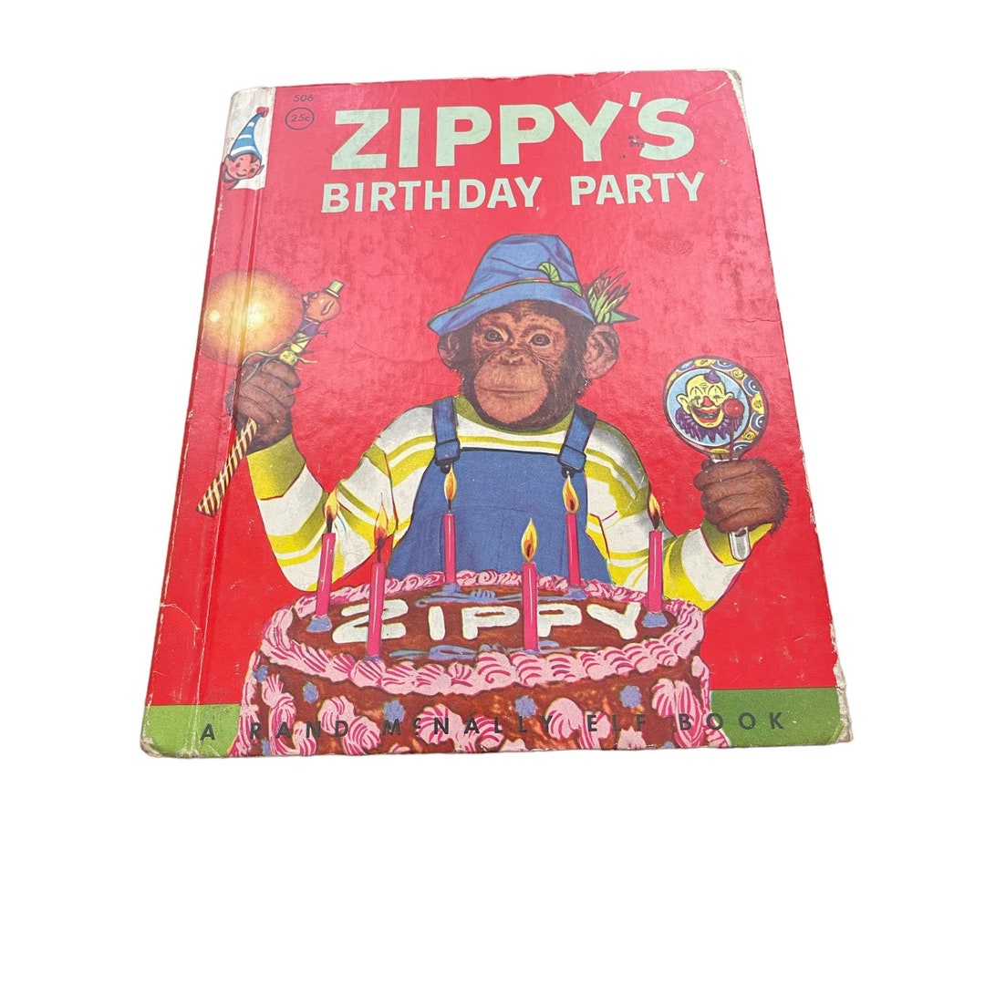 1955 Zippy's Birthday Party Rand Mcnally Elf Book - Etsy